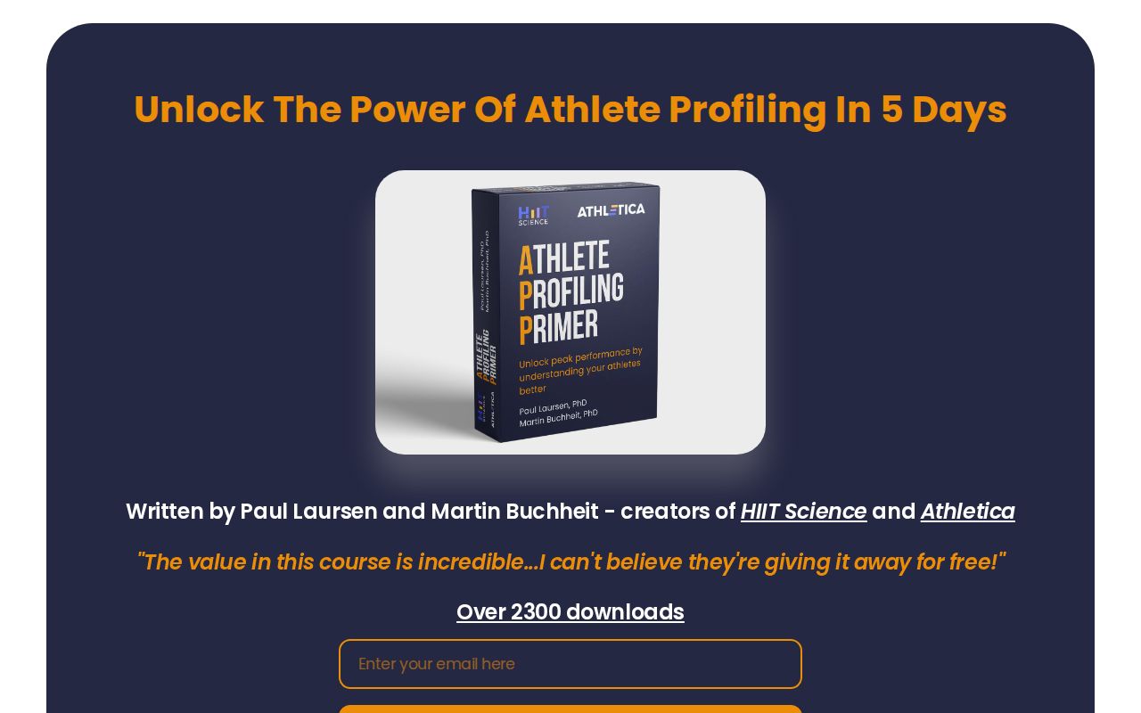 Athlete Profiling Primer